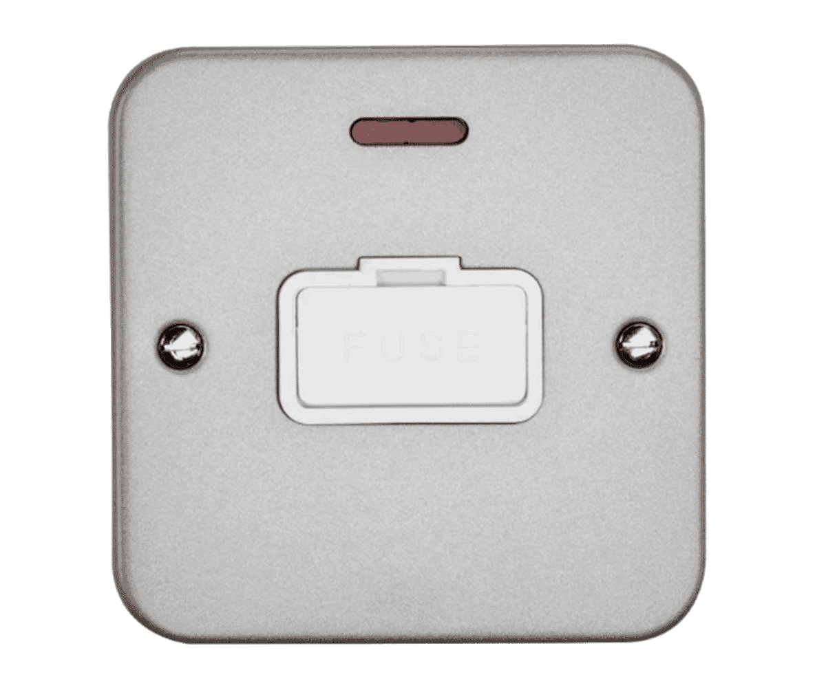 Deta Vimark Metalclad Single Gang Unswitched Surface Mount Fused Spur ... Deta Vimark Metalclad Single Gang Unswitched Surface Mount Fused Spur ...
