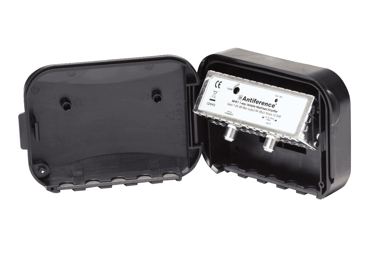 Antiference MHK1 1 Way Masthead Amplifier with PSU 1-20db | Connectec.uk
