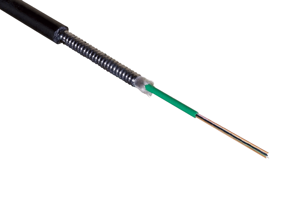 OS2 Single Mode Fibre 9/125 LSZH 24 Core Loose Tube CST Armoured Cable ...