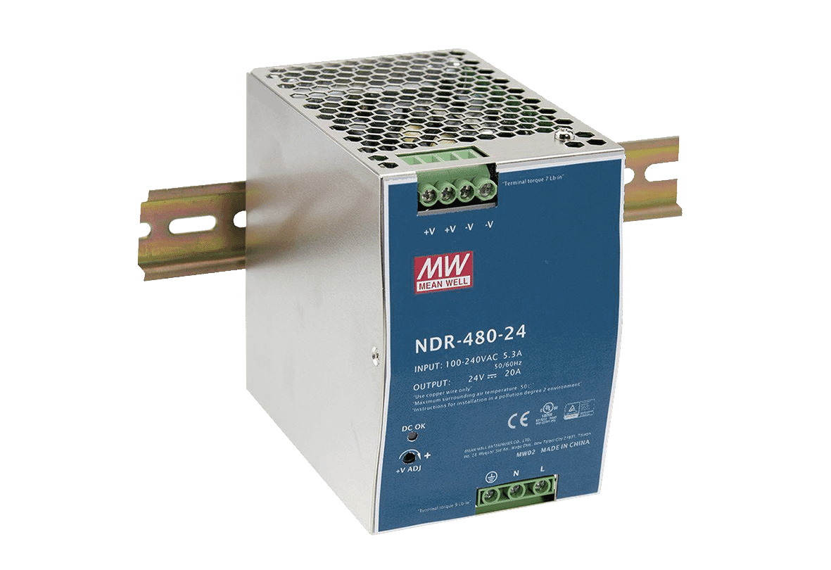 Mean Well 48V-56V 480W Din-rail Mounted Industrial Power Supply ...