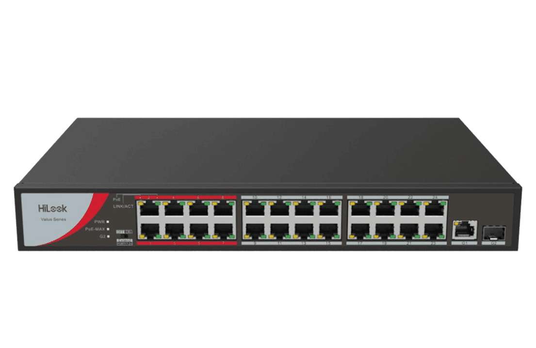 HiLook NS-0326P-230 24 Port PoE 10/100 Network Switch with Gigabit Up-link