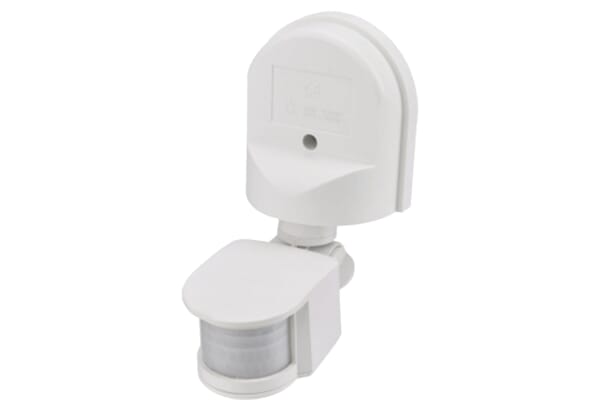 Wall Mount Tilt and Swivel 180° 12m PIR Infrared Motion Detector White
