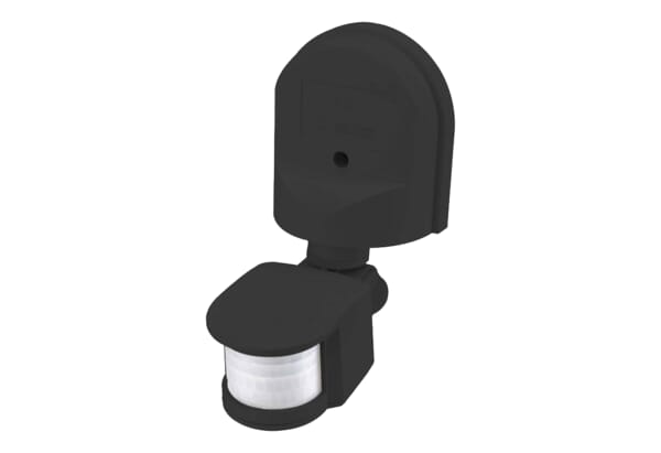 Wall Mount Tilt and Swivel 180° 12m PIR Infrared Motion Detector Black