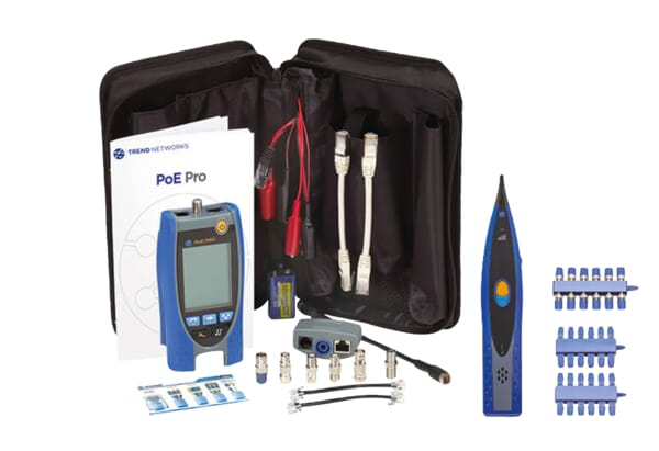 TREND Networks PoE Pro Bundle PoE Tester with Cable Amplifier Probe