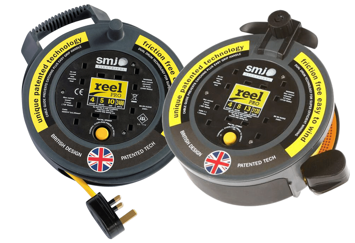 4 Gang Reel Pro Extension Reel (230V AC 13A) with Thermal Cut Out ...