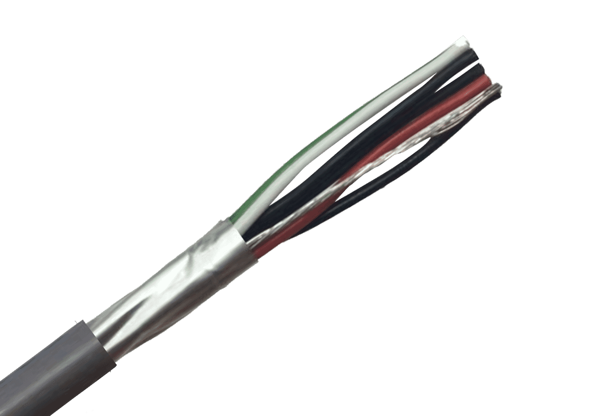 Screened 6 Core Belden Equivalent (9503) LSF Grey 100m