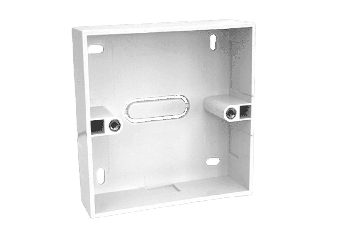 Single Gang Surface Mount PVC Back Box (47mm) | Connectec.uk