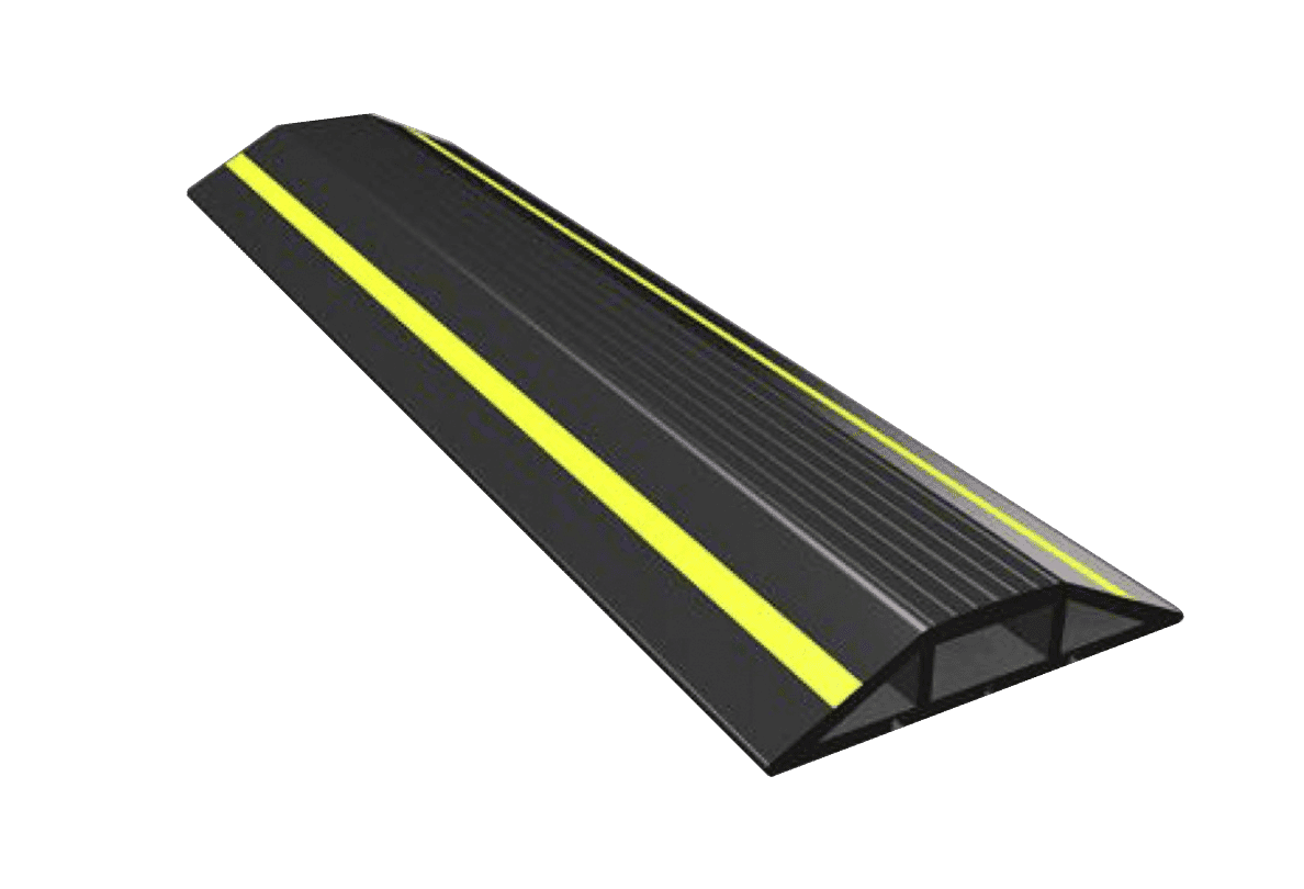 Flexible PVC Cable Protector 3 Compartment Step-over 9m | Connectec.uk