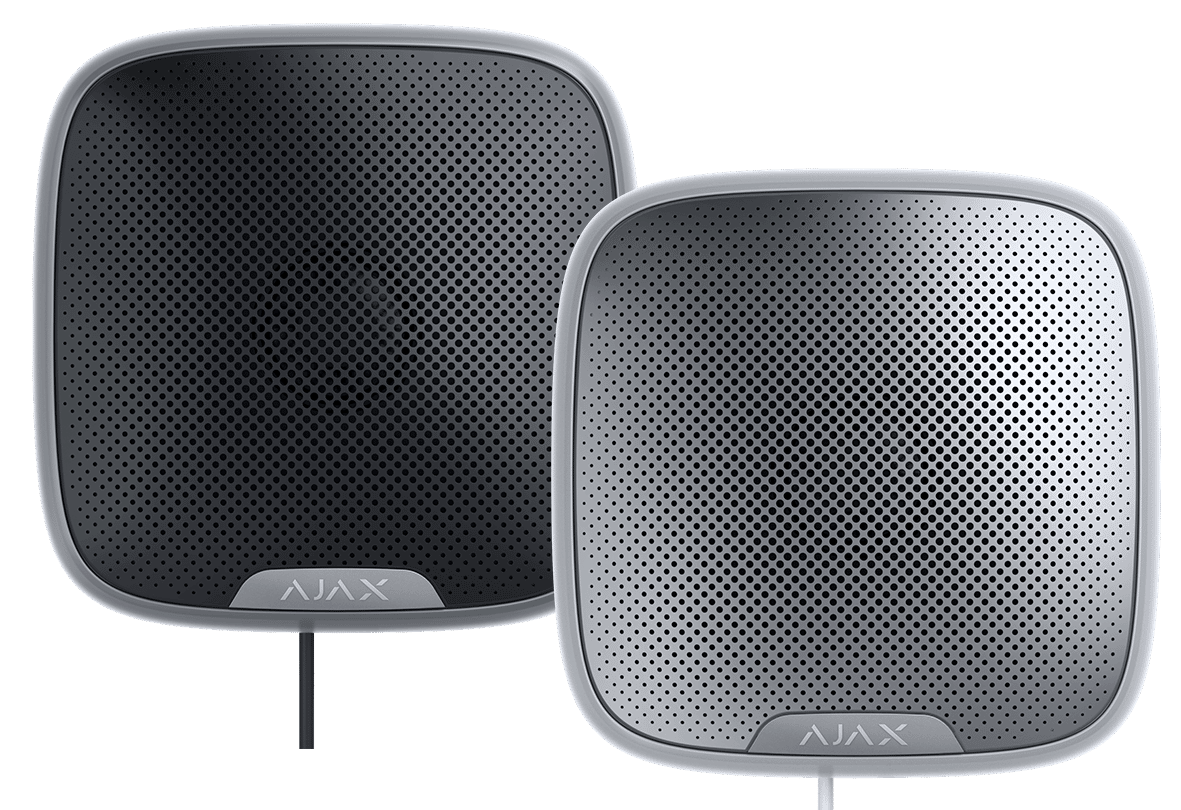 Ajax StreetSiren Fibra Wired Outdoor Sounder Siren | Connectec.uk