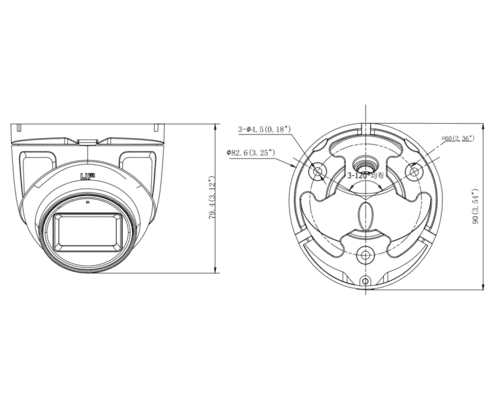 Hilook Thc T150 Ms 5mp Tvi Mini Turret With Mic 2 8mm Connectec Uk