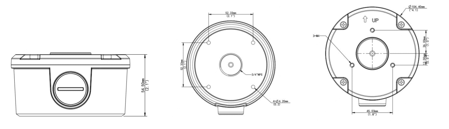 Uniview TR-JB05-B-IN Junction Box Deep Base