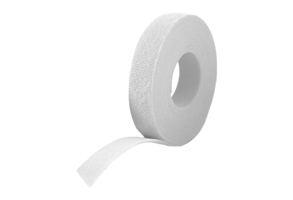25m Reel x 13mm Velcro Tape White