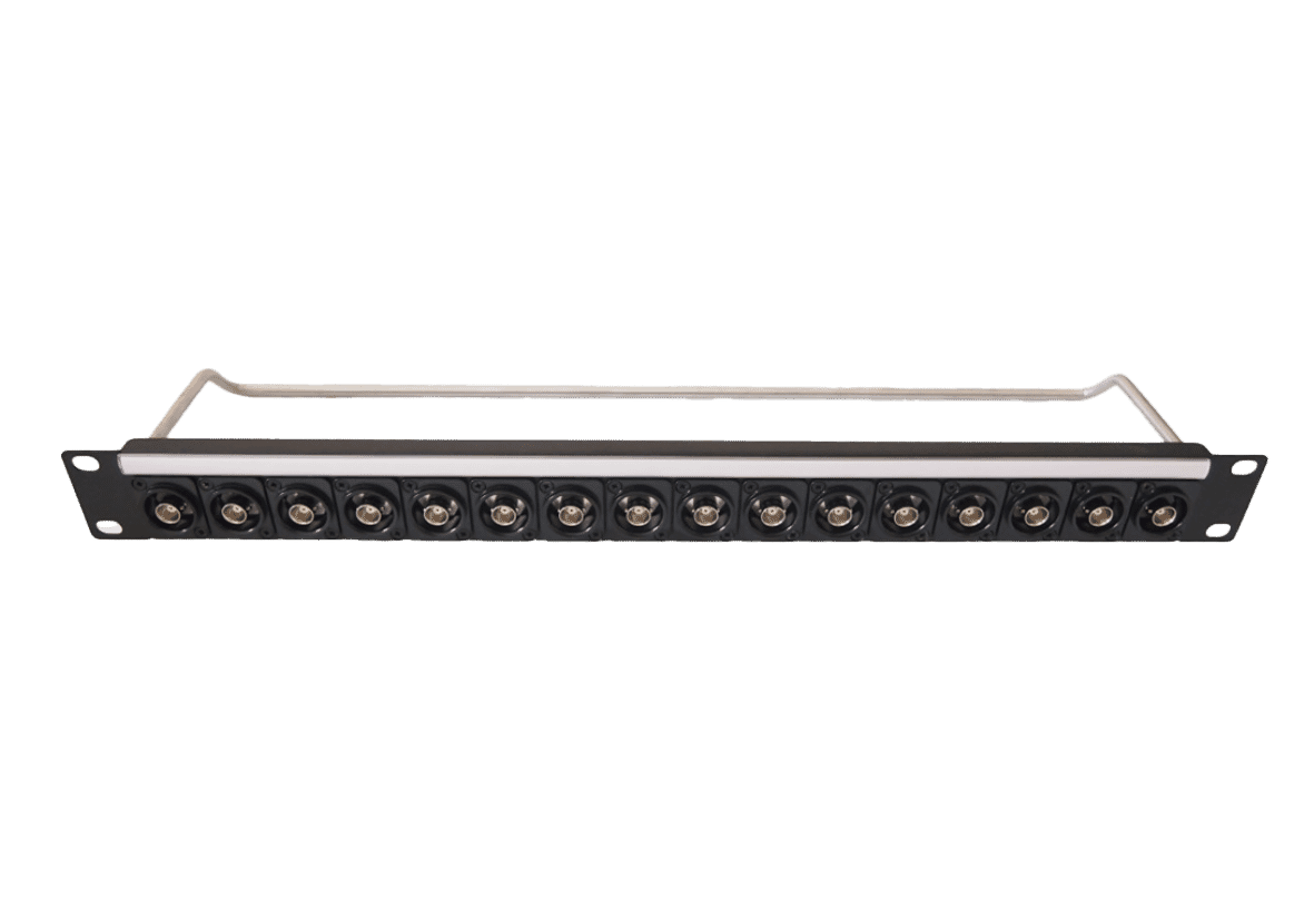 RG59 BNC Fully Loaded 16 Way 1U 19" Patch Panel