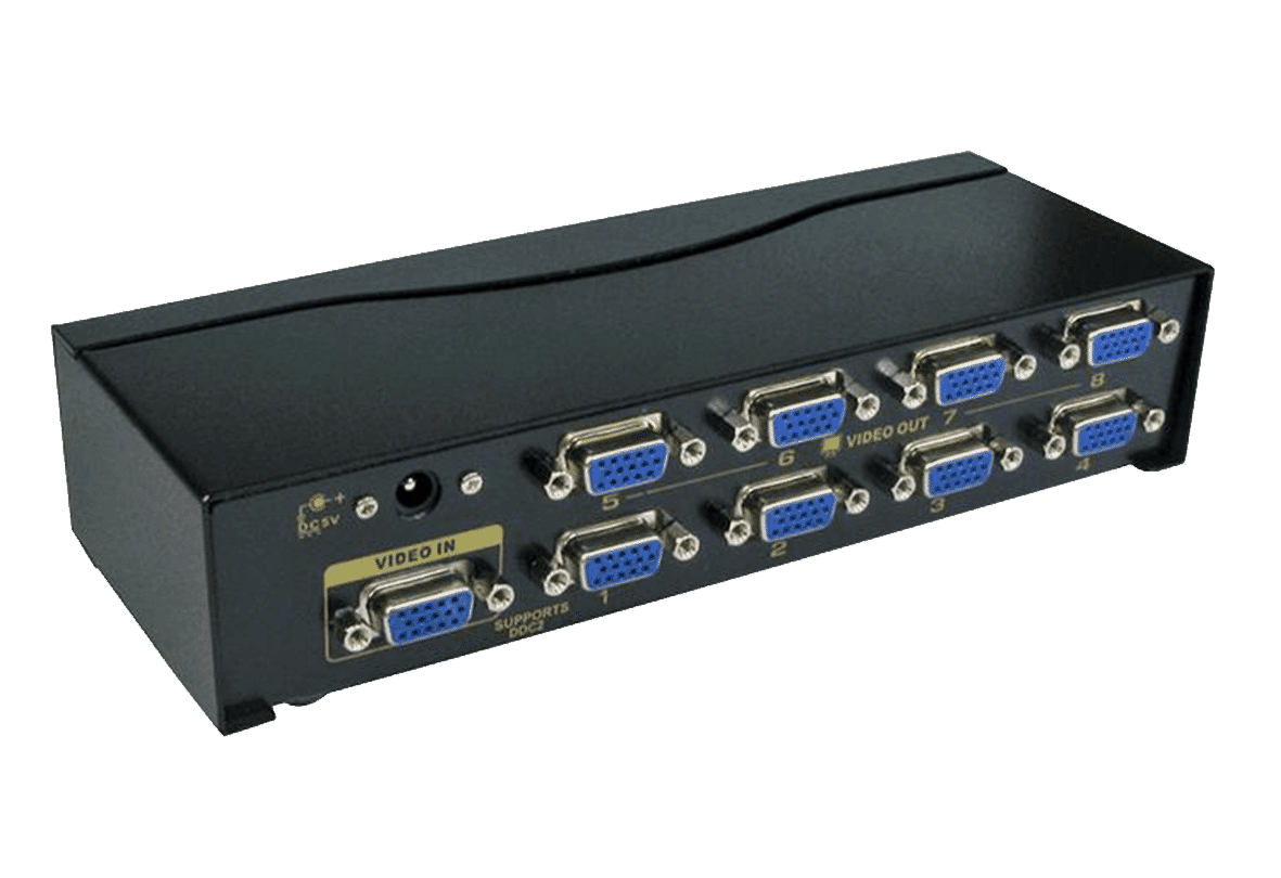 8 Way Active VGA Splitter 450MHz