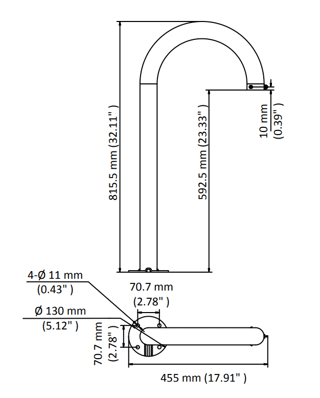 Hikvision DS-1619ZJ-HP PTZ Swan Neck Bracket Grey | Connectec.uk