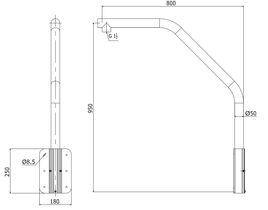 Hikvision DS-1660ZJ PTZ Parapet Mount Bracket | Connectec.uk