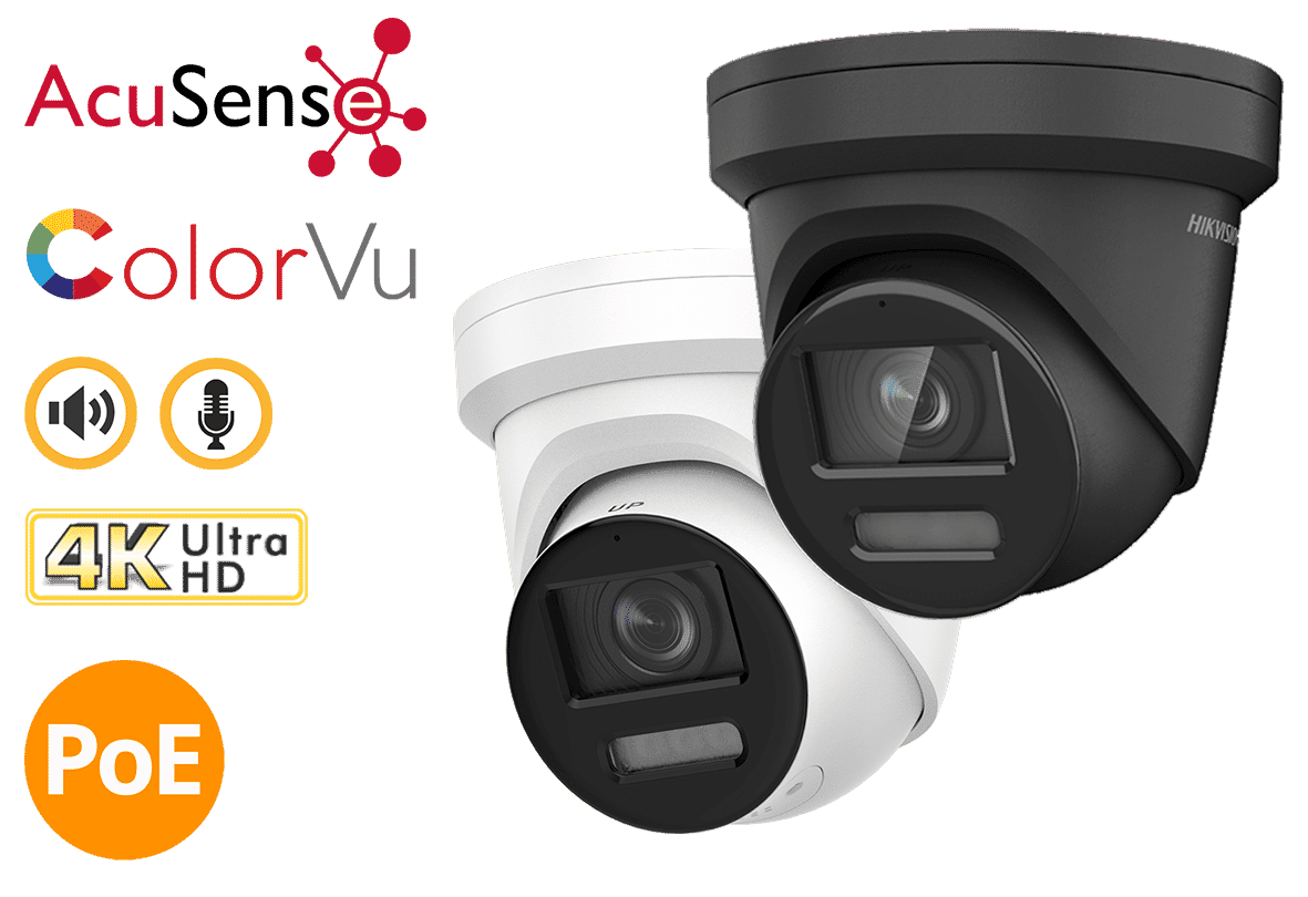 Hikvision DS-2CD2387G2-LSU/SL 8MP 4K ColorVu Turret Live Guard ...