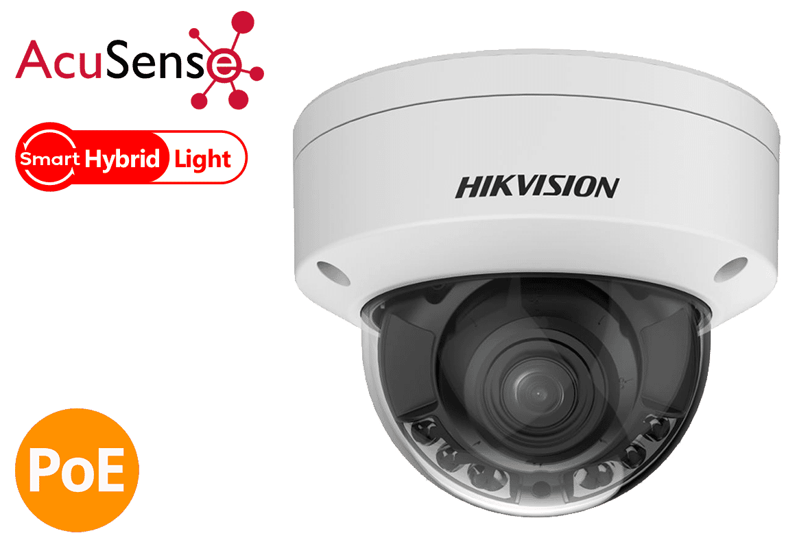 Hikvision DS-2CD2747G2HT-LIZS 4MP Hybrid ColorVu and IR Acusense Dome 2 ...