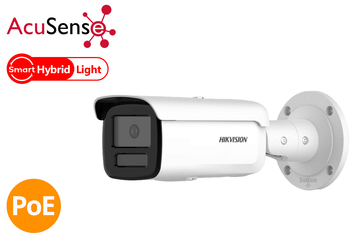 Hikvision DS-2CD2T47G2H-LI 4MP Hybrid ColorVu and IR Acusense Bullet 4.0mm
