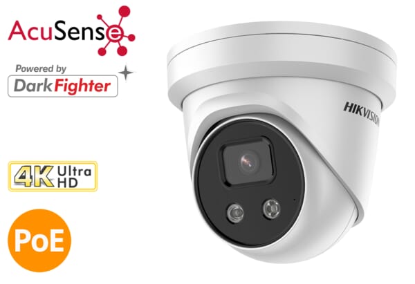 Hikvision DS-2CD3386G2-ISU 8MP 4K IP Acusense Turret 2.8mm