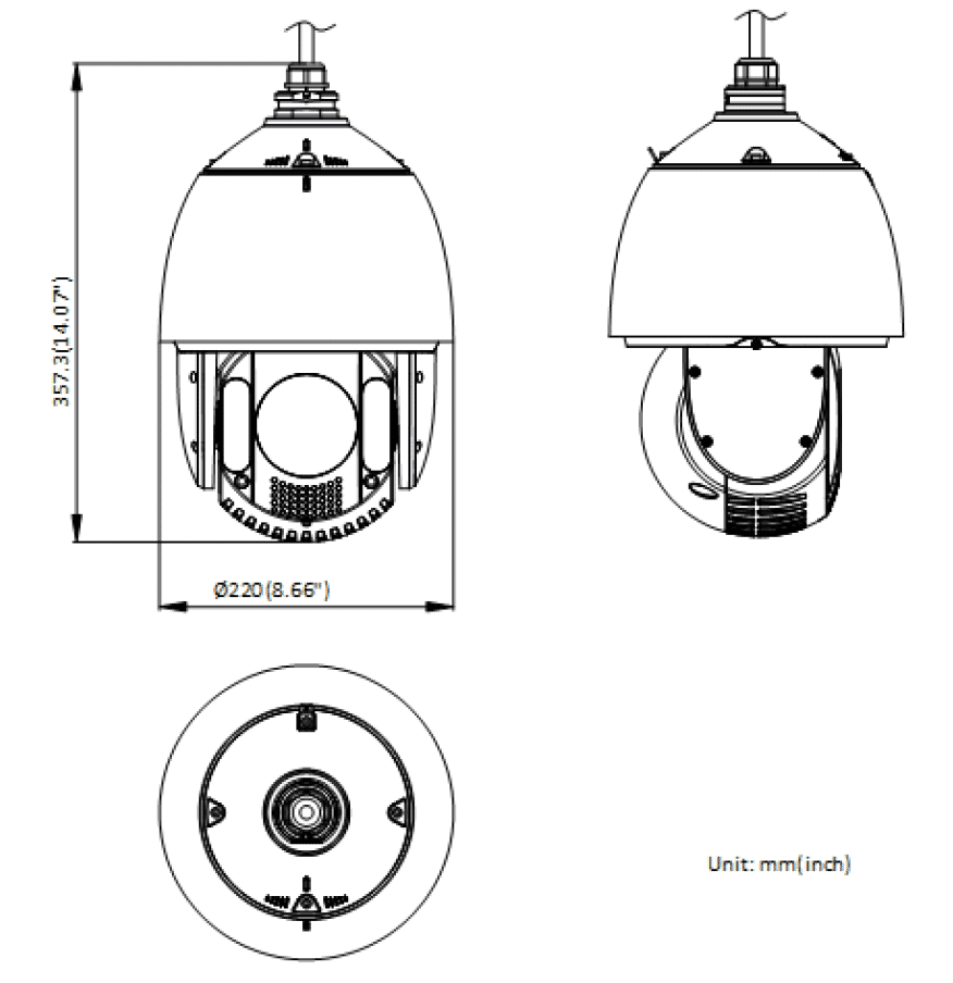 Hikvision DS-2DE7A412MCG-EB 4MP IP Acusense ColorVu PTZ White Light 12x ...