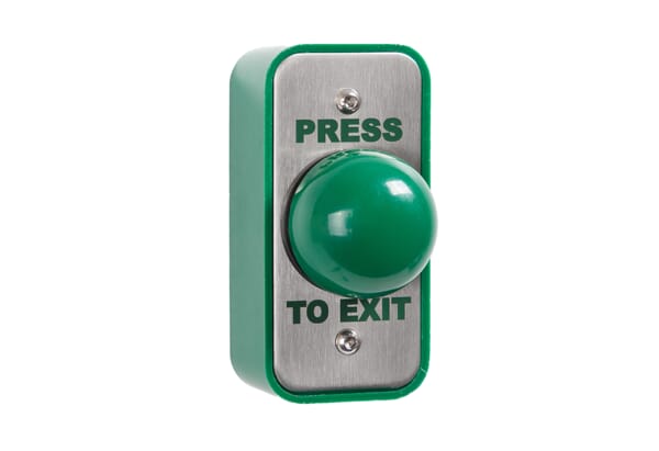 RGL EBGB/AP/PTE Slim Stainless Steel Press-to-exit Green Mushroom ...