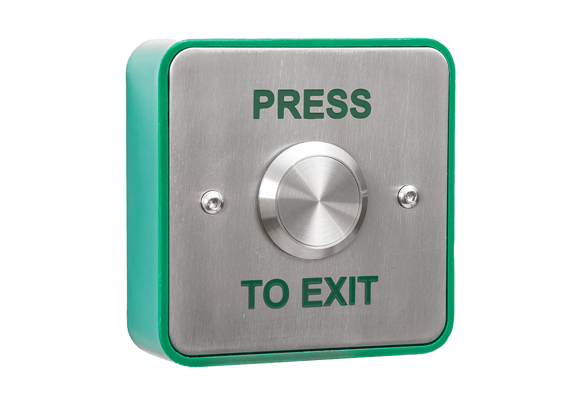 RGL EBSS25/PTE Stainless Steel Surface Mount Press-to-exit Button IP54