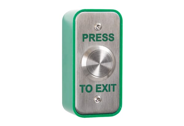 RGL EBSS/AP/PTE Slim Stainless Steel Press-to-exit Button