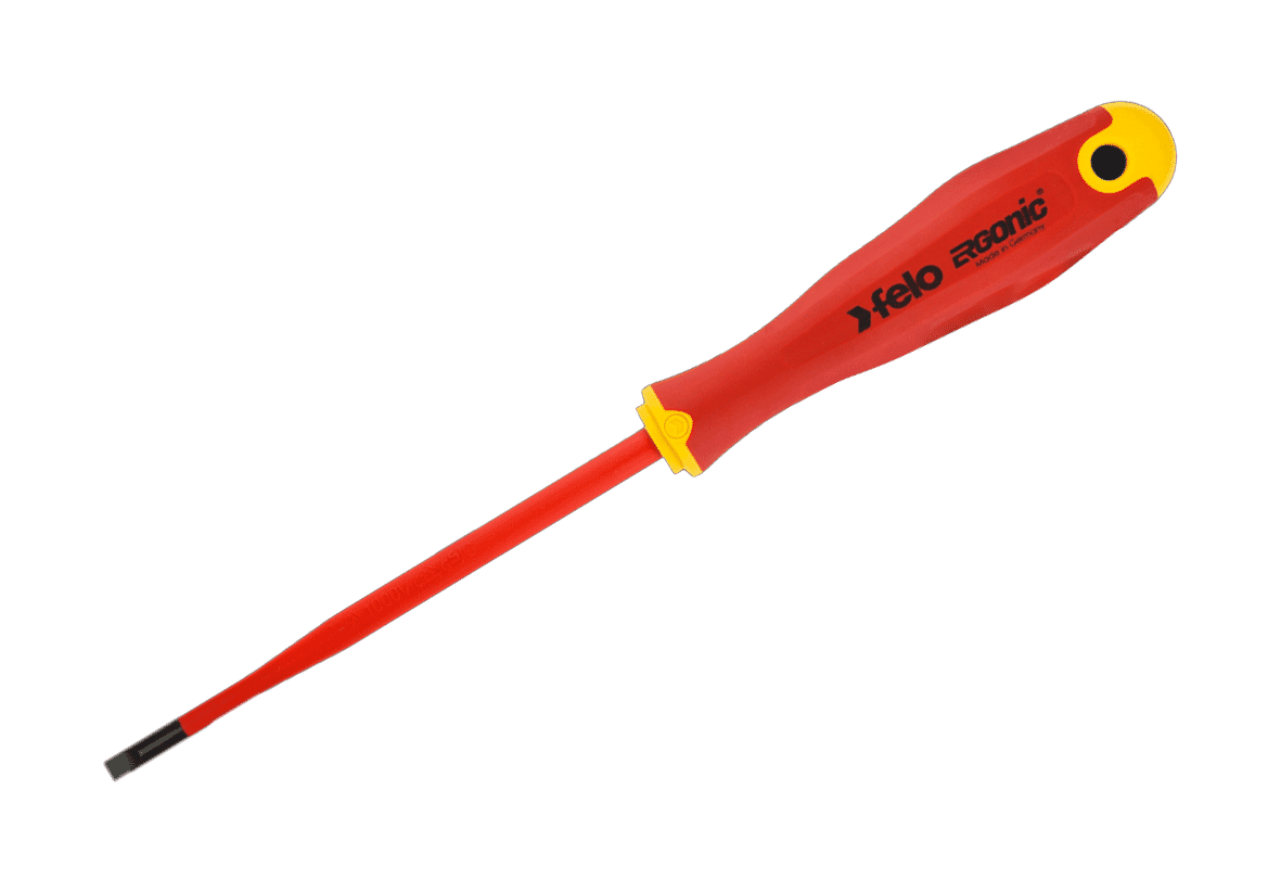 Felo SD Ergonomic VDE Slimline Screwdriver Slotted 5.5 x 1.0 x 125mm