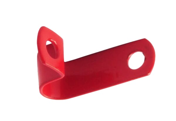 8mm Fire Resistant P-Clips Red 50 pieces