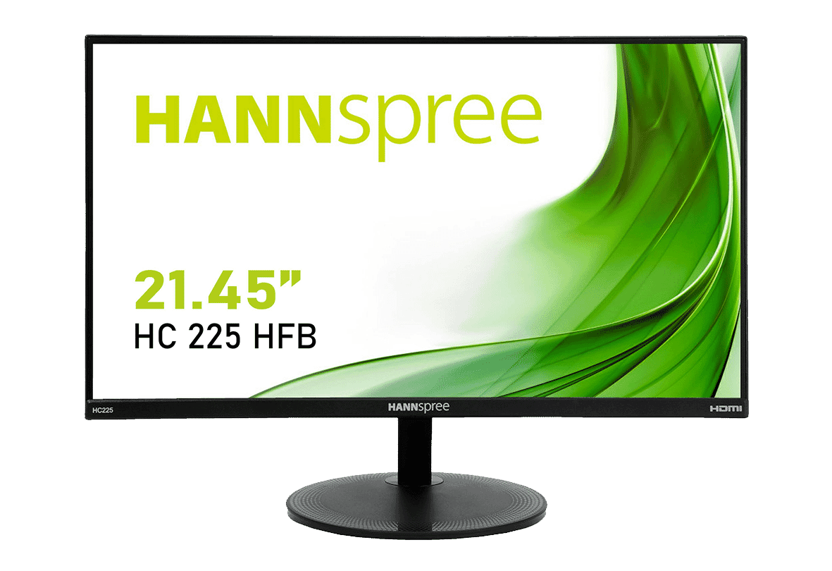 Hannspree HC225HFB 21.5-Inch Full HD 16:9 TFT Monitor HDMI VGA Speakers ...