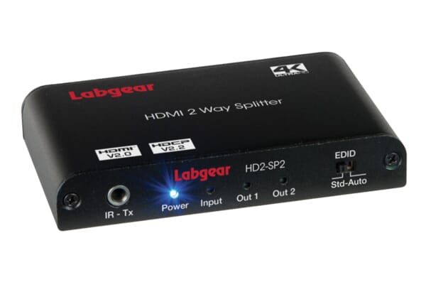 Labgear 2-Way 4K 60Hz HDMI v2.0 18Gbps Active Splitter HDCP LPCM 7.1 DTS