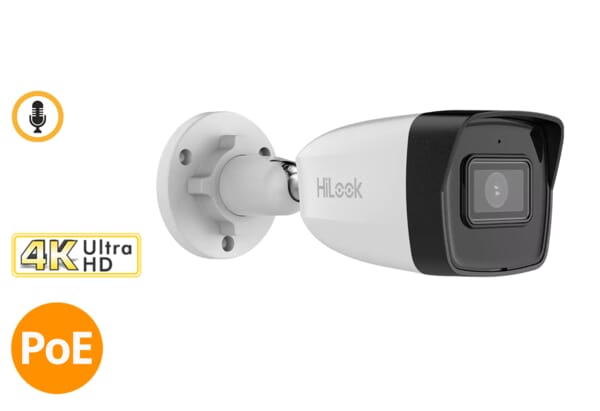 Hilook Ipc B180h Muf 8mp 4k Ip Bullet Camera With Mic 2 8mm