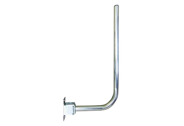 Aluminium J-pole light duty with wall bracket