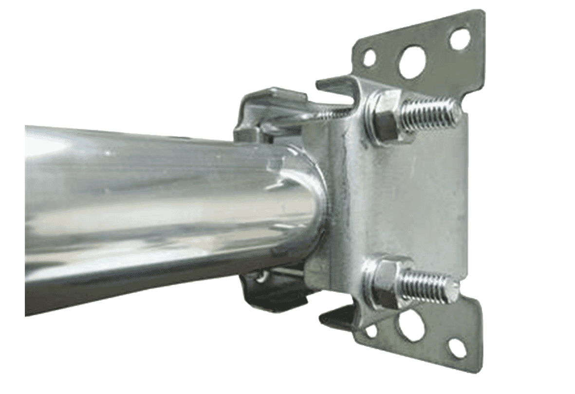 Aluminium J-pole light duty with wall bracket | Connectec.uk