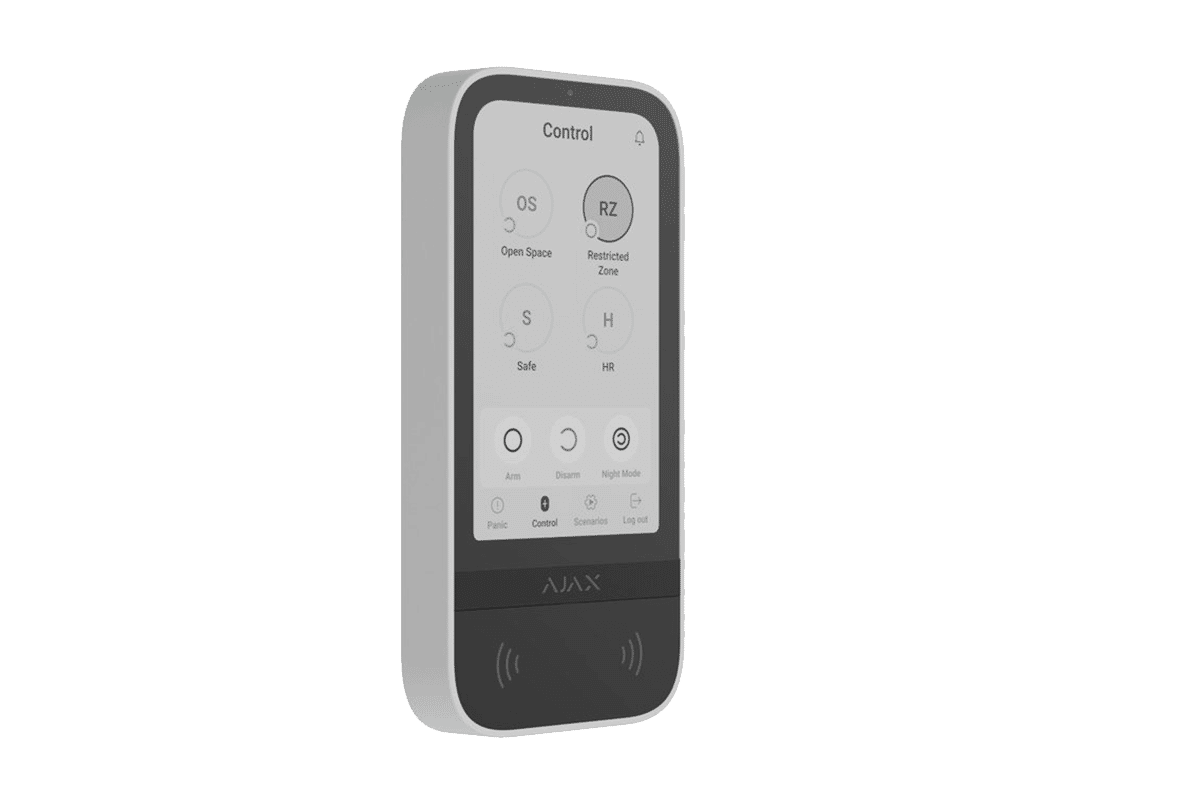 Ajax IPS TouchScreen Wireless Keypad White