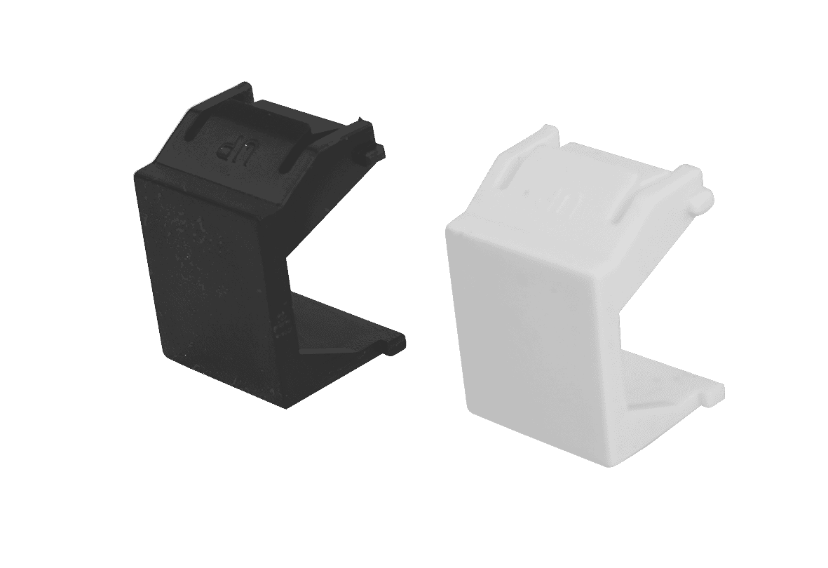 Keystone Blank Insert Cover Black or White (Pack of 20) | Connectec.uk