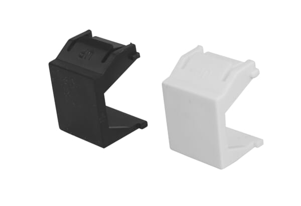 Keystone Blank Insert Cover Black or White (Pack of 20)