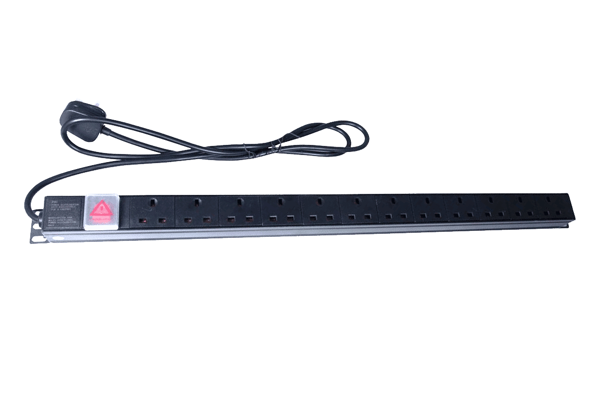 UK Socket / UK Plug PDU Vertical 12 Way