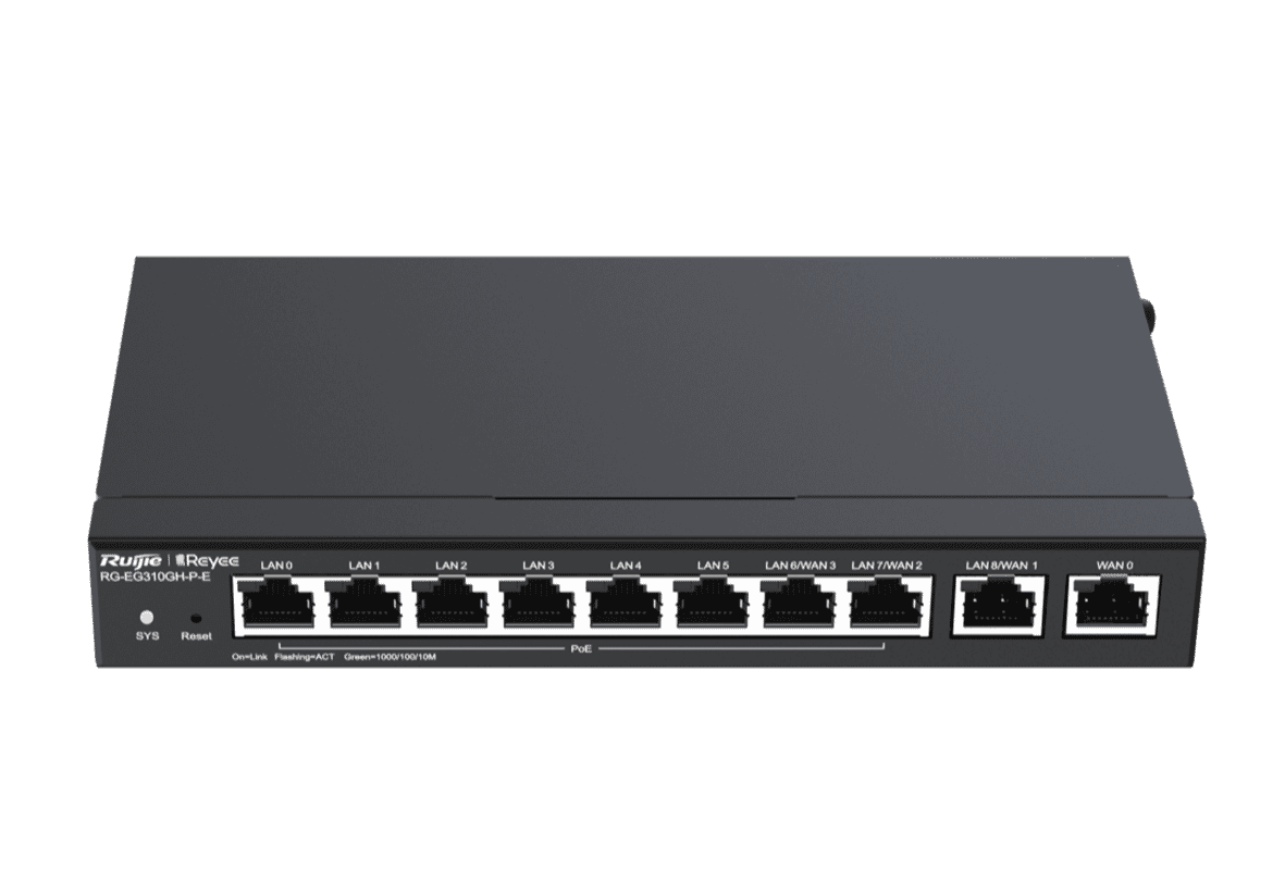 Ruijie RG-EG310GH-P-E Reyee 10-Port Cloud Managed PoE Load-Balancing ...