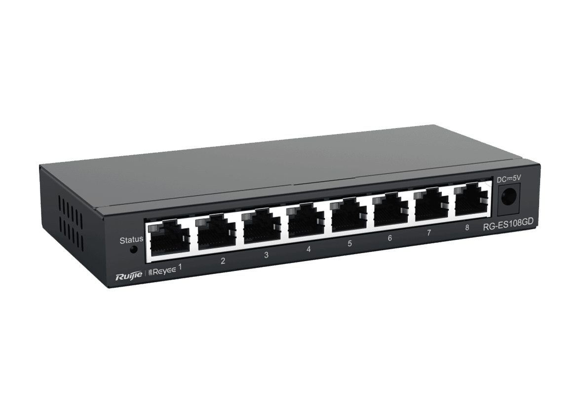 Ruijie RG-ES108GD Reyee 8-port 10/100/1000Mbps Unmanaged Non-PoE Switch ...