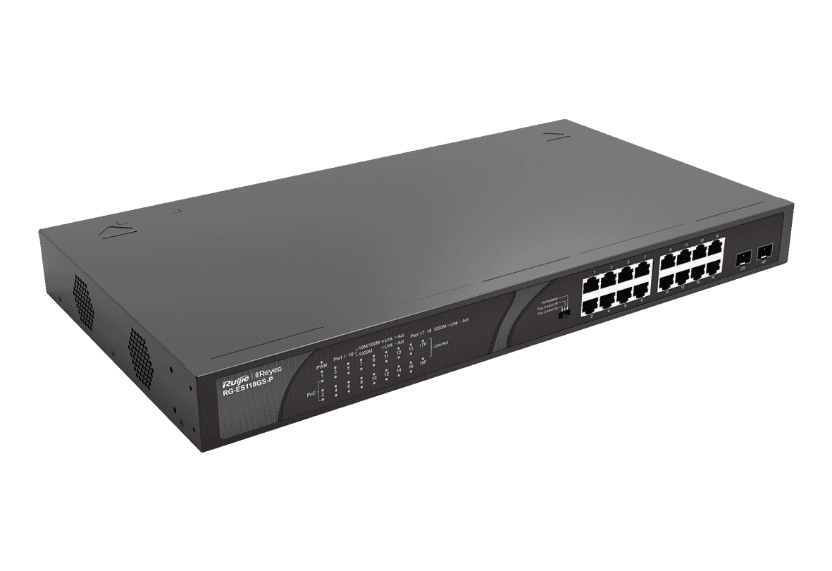 Ruijie RG-ES118GS-P Reyee 18-port 10/100/1000Mbps Unmanaged 247W PoE ...