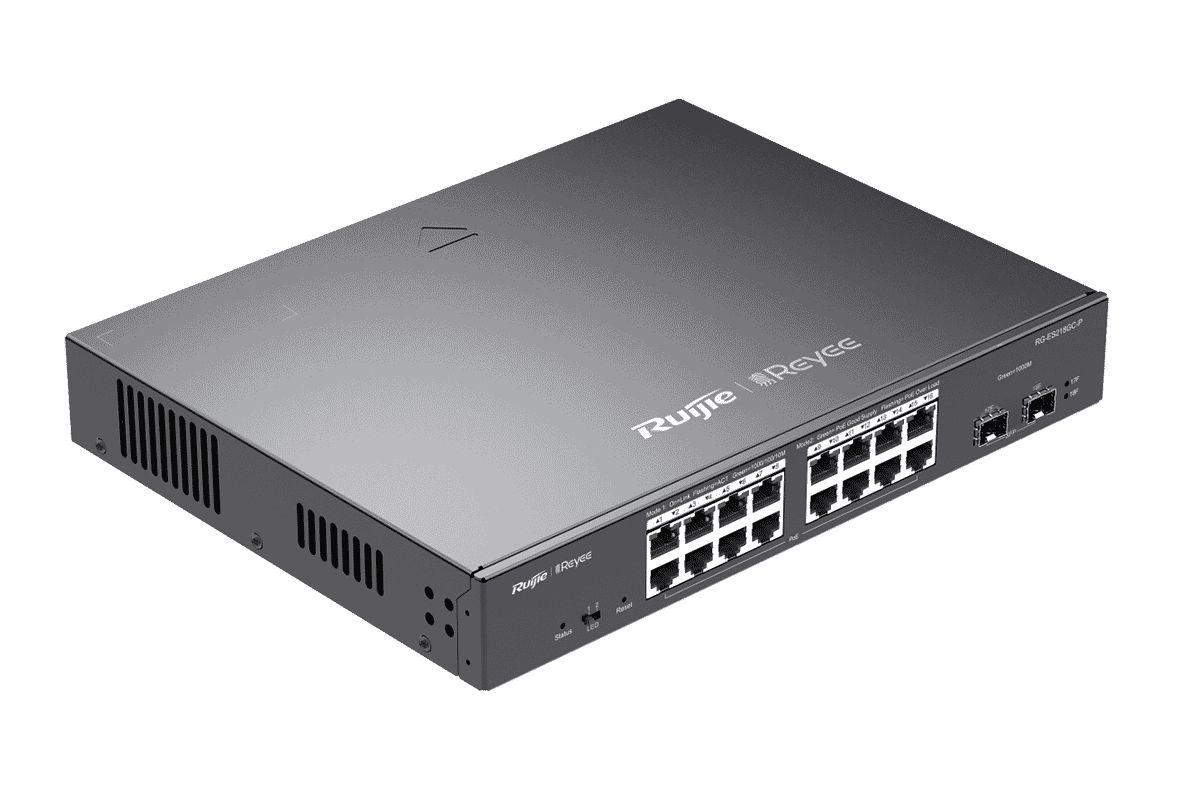 Ruijie RG-ES218GC-P Reyee 18-Port Gigabit Smart Cloud Mananged 240W ...