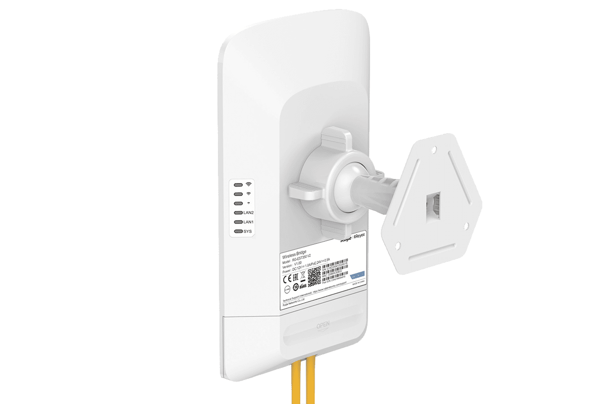 Ruijie RG-EST350G, 5 km, 16 dBi Wi-Fi 5 867 Mbps Wireless Bridge