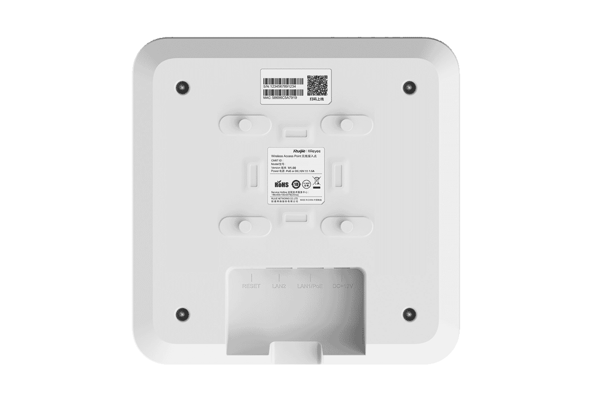 Ruijie RG-RAP2260(G) Reyee 802.11ax 1775Mbps Wi-Fi 6 AX1800 Ceiling ...