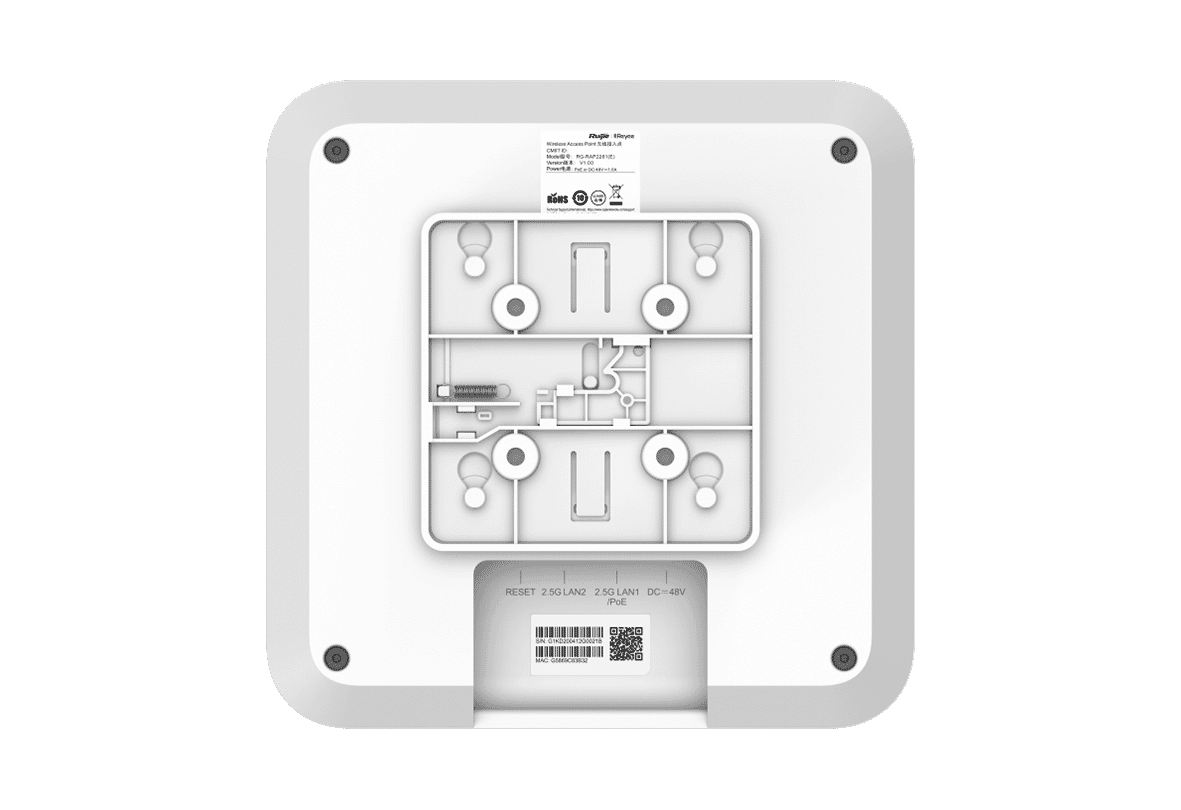 Ruijie RG-RAP2260(H) Reyee 802.11ax 5950Mbps Wi-Fi 6 AX6000 Ceiling ...