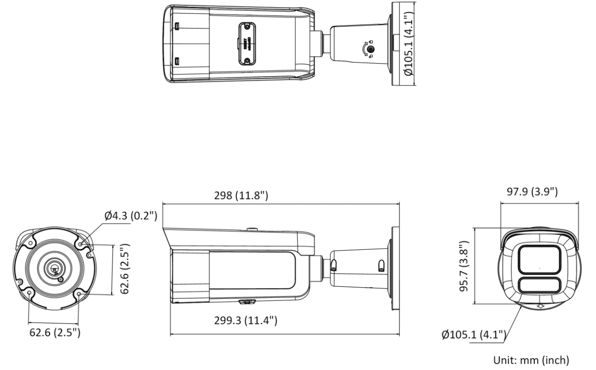 Hikvision DS-2CD2647G2HT-LIZS 4MP Hybrid ColorVu and IR Acusense Bullet ...