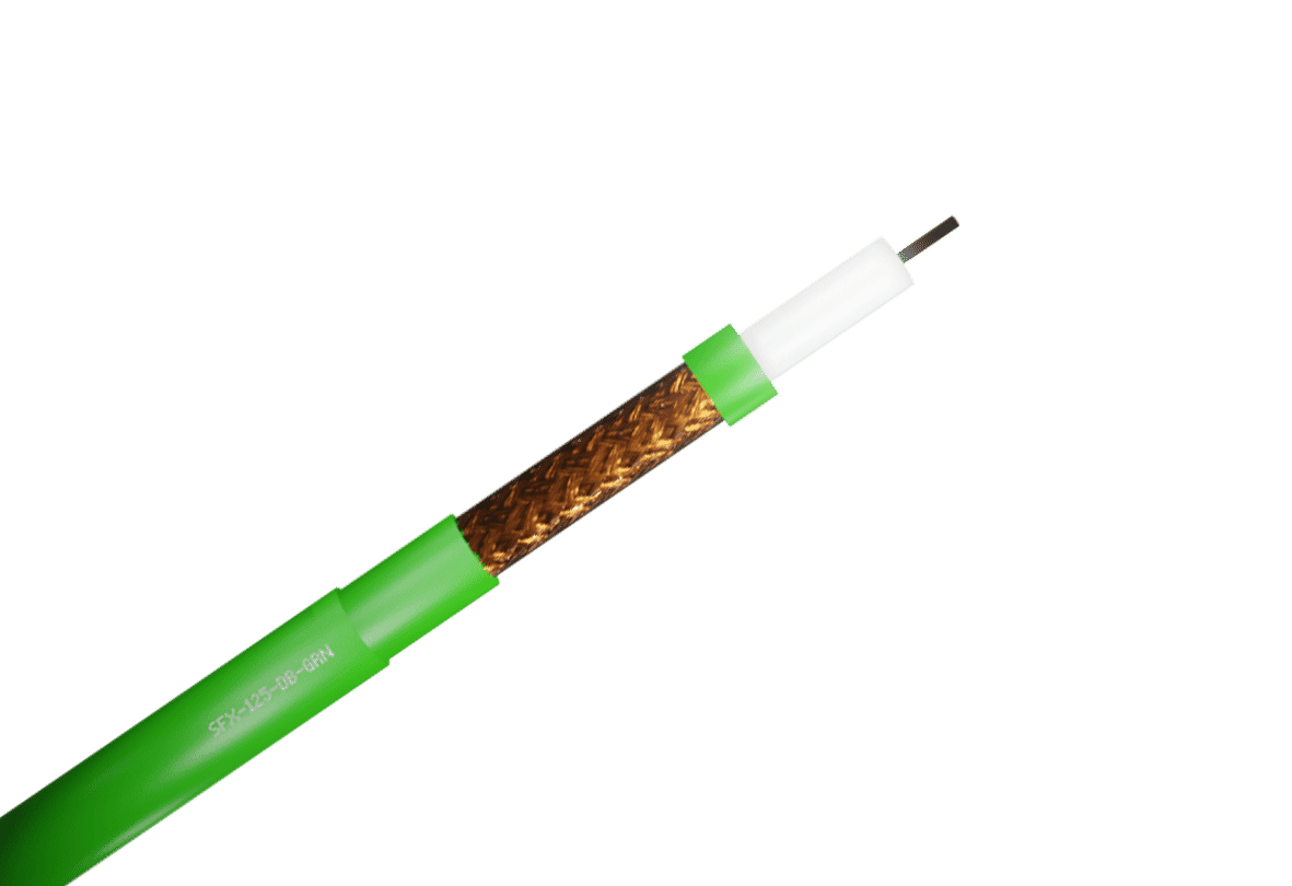 Direct Burial Low Loss TV Satellite Coax Cable CT125 / WF125 100m