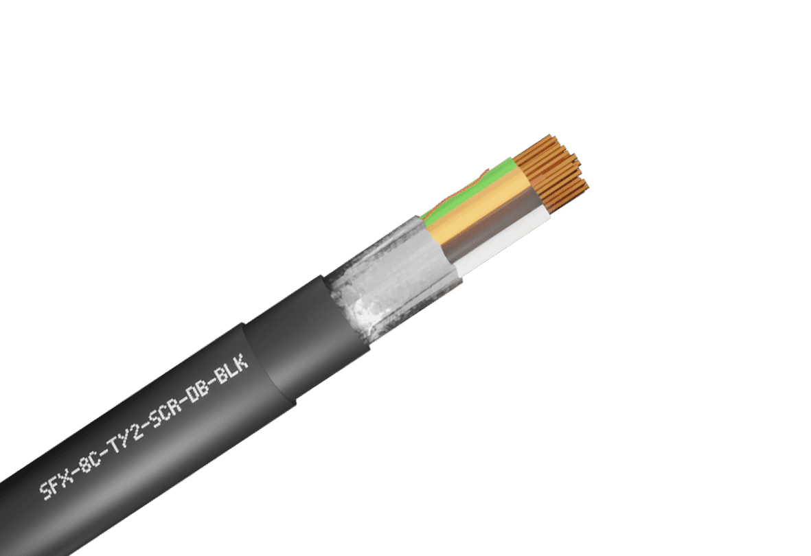8 Core Screened Type 2 Alarm Cable Copper Direct Burial