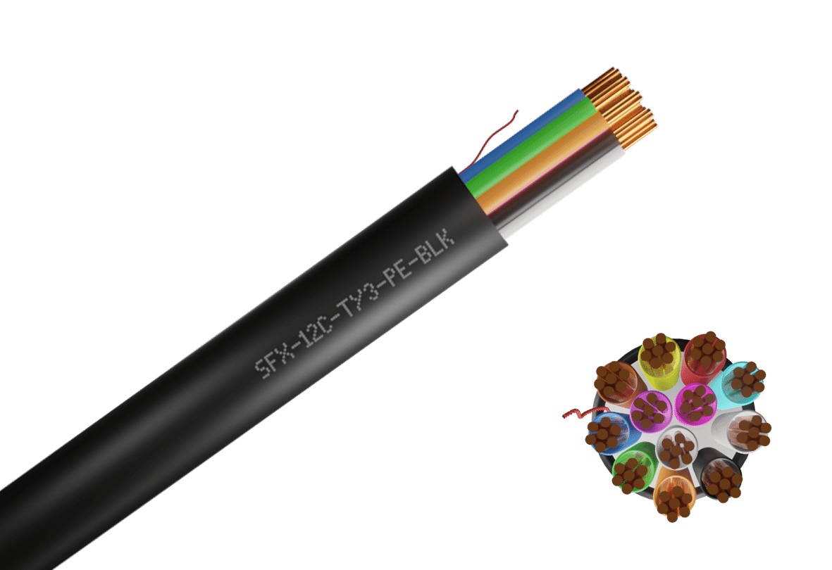 12 core Type 3 External Alarm Cable PE 200m